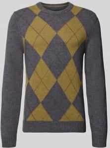 Mc Neal Strickpullover aus Lanawoll-Mix mit Rundhalsausschnitt