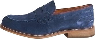 Exton Homme, Chaussures, Bleu, Taille: 40 EU College Suede Mocassins