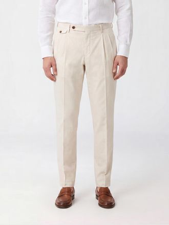 BRIGLIA 1949 Pantalon chino slim en m&eacute;lange de coton et de lin