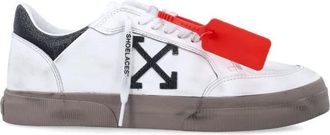 Off-white Low-Top Sneaker - Vintage Calfskin Leather Low-Top Sneakers With Ico - Gr. 44 (EU) - in Wei&szlig; - f&uuml;r Damen