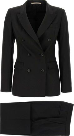 Tagliatore Knielanges Kleid - Schwarz