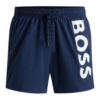 HUGO BOSS Verstellbare Boxer Badeshorts - - Swimwear - Herren - Blau - 2XL