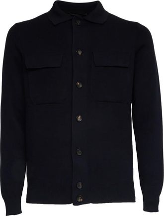 FILIPPO DE LAURENTIIS Homme, Pulls, Bleu, Taille: XL Field Jacket
