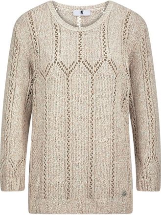 Anna Aura Rundhals-Pullover ­3/4-Arm Anna Aura weiss