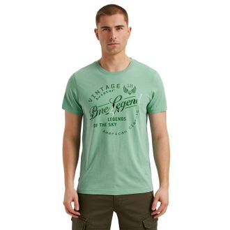 PME Legend Herren Rundhals T-Shirt Short Sleeve R-Neck Single Jersey Play, Gr&ouml;&szlig;e:3XL, Farbe:5149 Cameo Blue