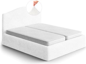 Paulato by GA.I.CO. PAULATO Husse f&uuml;r Doppelbett &uuml;ber das Kopfteil und Grundgestell r&uuml;berziehen, Husse f&uuml;r Boxspringbetten 130-180cm Mikrofaser, bi-elastisches, kratzfest