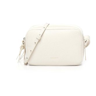 Coccinelle Femme, Sacs, Blanc, Taille: ONE Size Sac Bandouli&egrave;re Blanc avec Fermeture &Eacute;clair