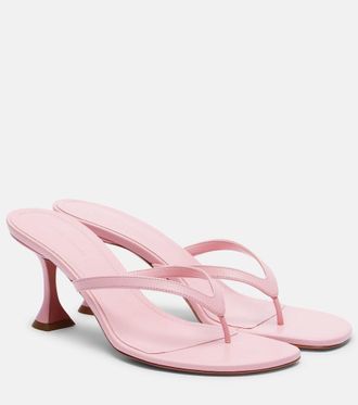 Amina Muaddi Sandales Juliette en cuir