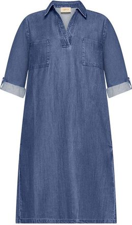 Cartoon Jeanskleid Damen mit Kragen