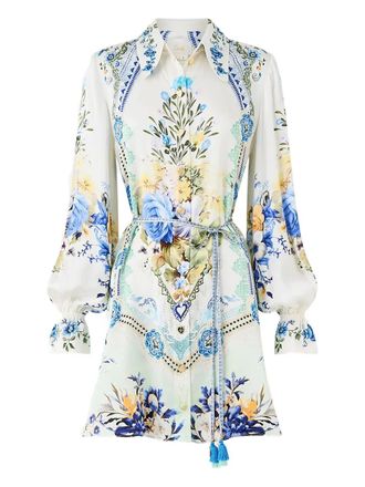 Camilla Mini My Homespun Heart Hemdkleid - Blau