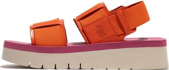 FLY London Fly London Damen SORU277FLY Sandal, Scarlet/ORANGE/Lilac, 42 EU