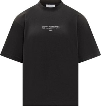 Off-white Homme, Tops, Noir, Taille: S Logo Cotton T-Shirt