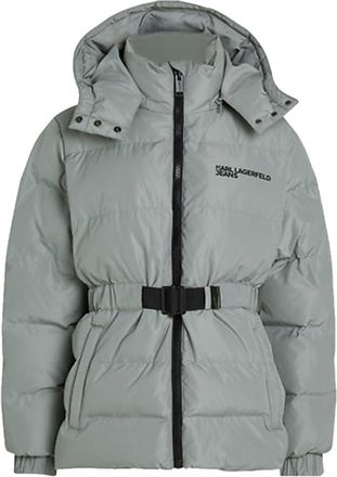 Karl Lagerfeld Karl Lagerfeld Jeans, Damen, PufferJeans Mit G&uuml;rtel, Normale Passform, Grau, M