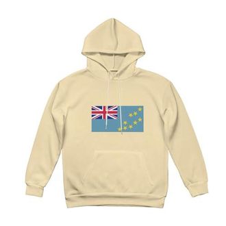 Generic Sweatshirts &Agrave; Capuche Femmes Doublure Polaire Imprim&eacute; Graphique Tuvalu Drapeau Pull Hoodie Hauts Streetwear Vintage Pull De D&eacute;tente Athleisure du XS A