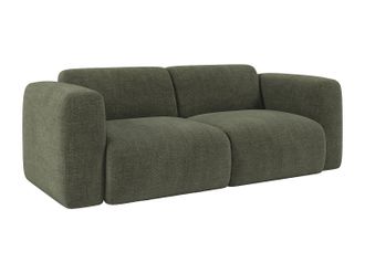 Vente-Unique Sofa 3-Sitzer aus meliertem Stoff - Gr&uuml;n - POGNI von Maison C&eacute;phy
