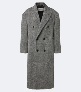 Ami Manteau en laine &agrave; chevrons