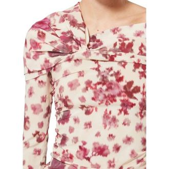 Isabel Marant Top Danka drap&eacute; imprim&eacute; en soie stretch