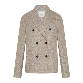 Seventy Wollblazer in Filzoptik - - Jackets - Damen - Beige - XS