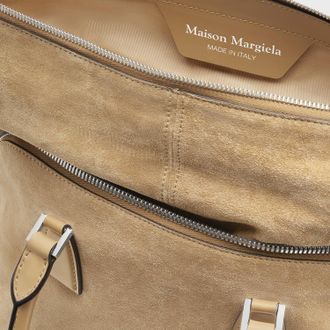 Maison Margiela Womens Soft Medium Leather Handbag Beige Handbags Hand Bags