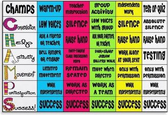 Generic poster Positive Behavior Support Poster - Classroom Management Visual Aid with Expectations, Educational Canvas Chart for School Counselors, Teachers,