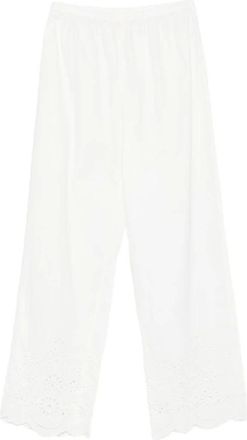 MC2 Saint Barth Femme, Pantalons, Blanc, Taille: 42 FR Inez Cropped Pantalons