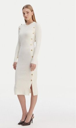 Guess Strickkleid W6RK06 Z2YJ2 &Eacute;cru Regular Fit