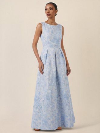 Apart Abendkleid mit floralem Strukturmuster