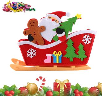 Generico Weihnachtsdekoration, Weihnachts-Schlittenfiguren - Dekoration f&uuml;r Zuhause und Partys - f&uuml;r Zuhause, B&uuml;ro, Wohnzimmer, Fenster, Partys, Geburtstage