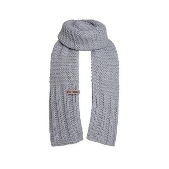 Knit Factory &Eacute;charpe Tricot&eacute;e Alex - Foulard tricot&eacute; - Ch&acirc;le femme - &Eacute;charpe pour lautomne et hiver - Chauffe-cou - Gros tricot - Gris - 30% laine et 70% acrylique
