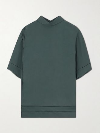 Dries Van Noten T-shirt En Cr&ecirc;pe De Chine - Vert