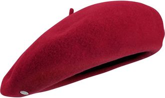 H&eacute;ritage par Laulh&egrave;re Laulhere L&acute;Autentique Baskenm&uuml;tze Baske Damenbaske Herrenbaske Merino Merinom&uuml;tze Wollm&uuml;tze Damenbaske Winterbaske (One Size - bordeaux)