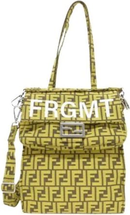 Fendi unisex, Pre-owned, Jaune, Taille: ONE Size Sac &agrave; main Pre-owned Vintage en toile