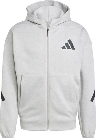 adidas Mens New Z.N.E. Zip-Hoodie Medium Grey Heather M Tall