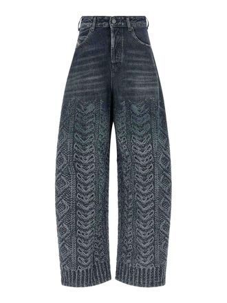 Diesel Straight Leg Jeans - Blau