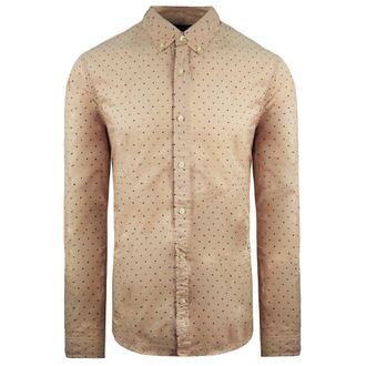 Scotch & Soda Bedrucktes Herrenhemd in Hellrosa