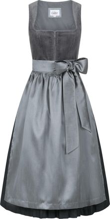 N&uuml;bler Dirndl N&Uuml;BLER Dirndl lang Florentine, Damen, Gr. 38, EURO, grau, Obermaterial: 99% Baumwolle CO. 1% Elasthan EL., Kleider, Topseller