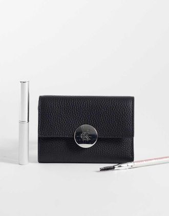 Calvin Klein Geldb&ouml;rse in Schwarz mit runder Metallverzierung