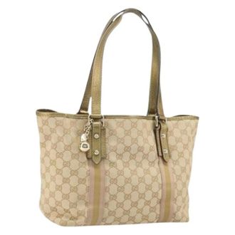 Gucci Pre-owned Canvas Tote Bag - - Pre-owned - Damen - Beige - ONE SIZE