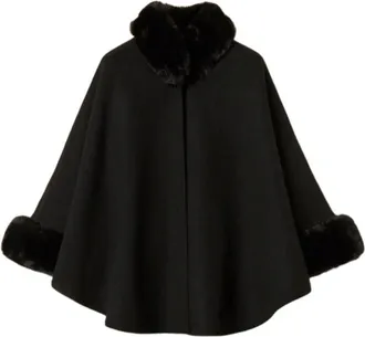 Twinset Femme, Vestes, Noir, Taille: ONE Size Poncho