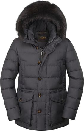 Moorer Homme, Vestes, Noir, Taille: 3XL Fagio Parka
