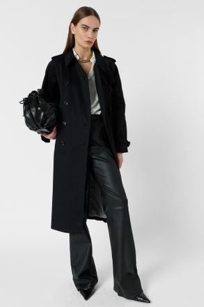 Gerard Darel Trench long noir - SERGE - Noir