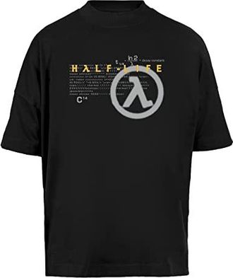Vendax Vendax Half Life 1998 Unisex T-Shirt Ample Manches Courtes Homme Femme Noir Baggy T-Shirt Short Sleeves Black