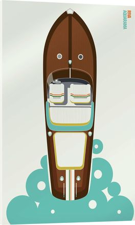 Posterlounge Riva Aquarama Acrylglasbild von Bo Lundberg 40 x 60 cm Wandbilder Wanddeko