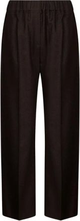 Max Mara Femme, Pantalons, Brun, Taille: 40 FR Wide Pantalons