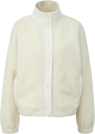 QS by s.Oliver Damen 2171471 Fleece Jacke, White, S