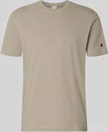 Champion T-Shirt mit Label-Stitchings und Rundhalsausschnitt