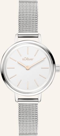 s.Oliver S.Oliver Armbanduhr Aus Edelstahl silber