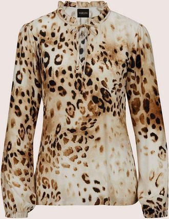 Madeleine Langarmbluse Tunika-Bluse mit Unikat-Print