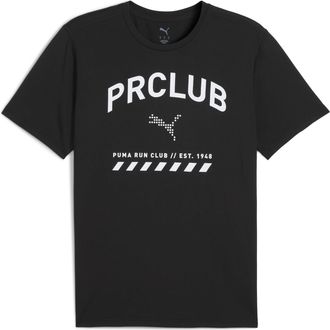 Puma Herren Run Club Graphic Mesh T-Shirt XL, Black