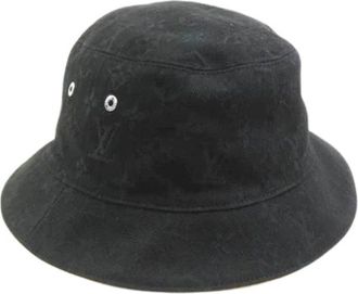 Louis Vuitton unisex, Pre-owned, Noir, Taille: ONE Size Chapeau en coton Pre-owned